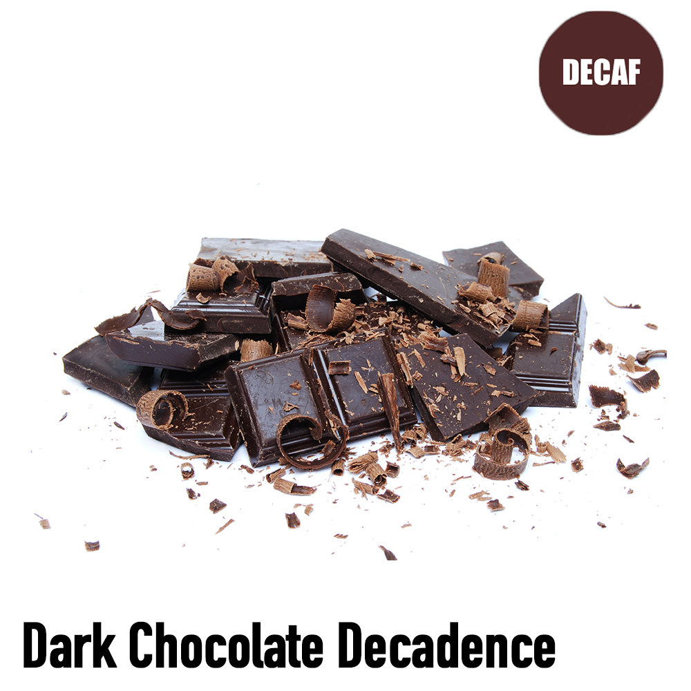 Dark Chocolate Decadence Flavored Decaf Coffee — Volcanica Wholesale Coffee